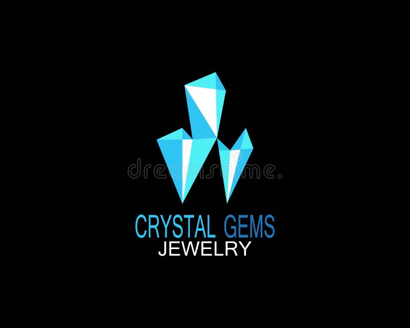 Crystal Gems Jewelry Logo Vector Stock Vector - Illustration of finance ...