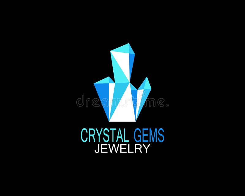 Crystal Gems Jewelry Logo Vector Stock Vector - Illustration of jewelry ...