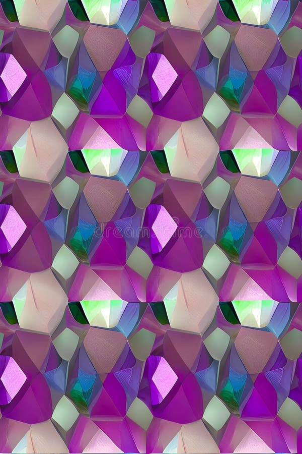 Crystal and Gemstone Texture Intricate Refractive Pattern Generated by ...
