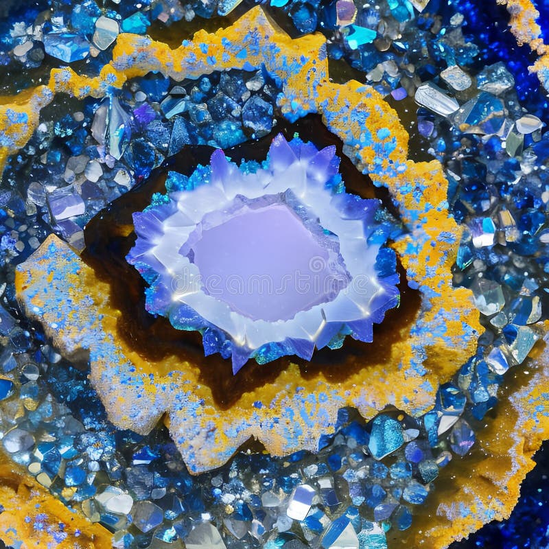 1012 Crystal Geode: a Mesmerizing and Enchanting Background Featuring a ...