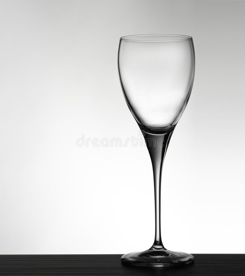 Large Empty Red Wine Crystal Glass with Globe Stock Image - Image of ...