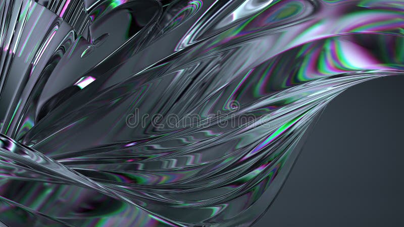 Crystal and Glass Chrome Refraction and Reflection Beautiful Fresh ...