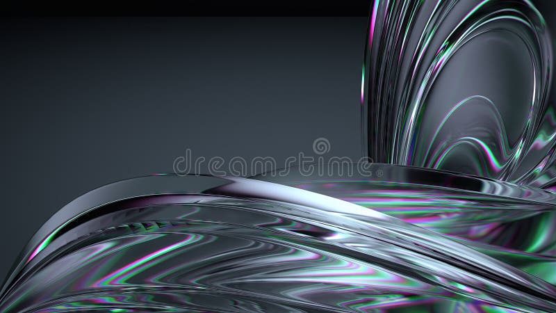 Crystal and Glass Chrome Refraction and Reflection Organic Fresh ...