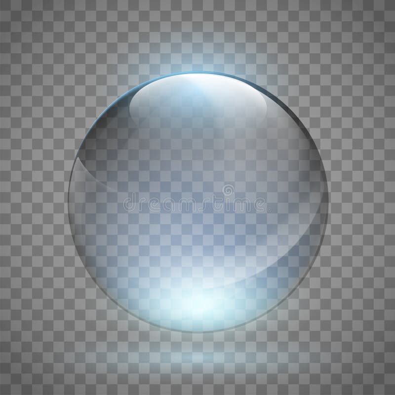 Crystal or Glass Empty Ball. Vector Illustration Stock Vector ...