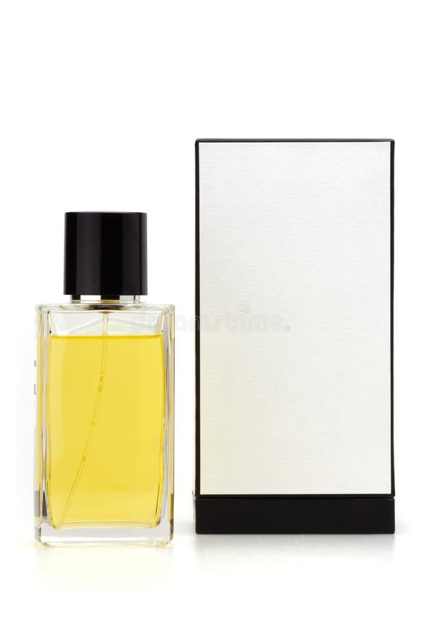 Crystal Glass Perfume Bottle with Box Isolated on Stock Image - Image ...