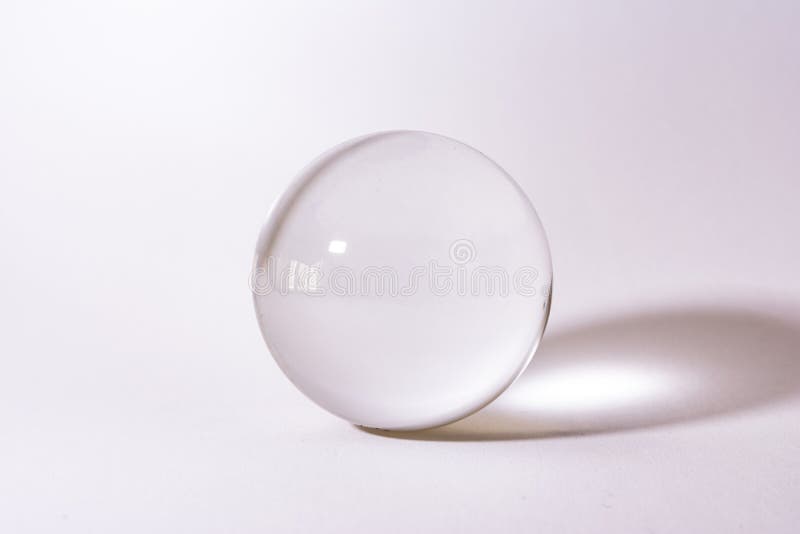 Crystal Glass Sphere Ball Transparent White Simple Object Background ...
