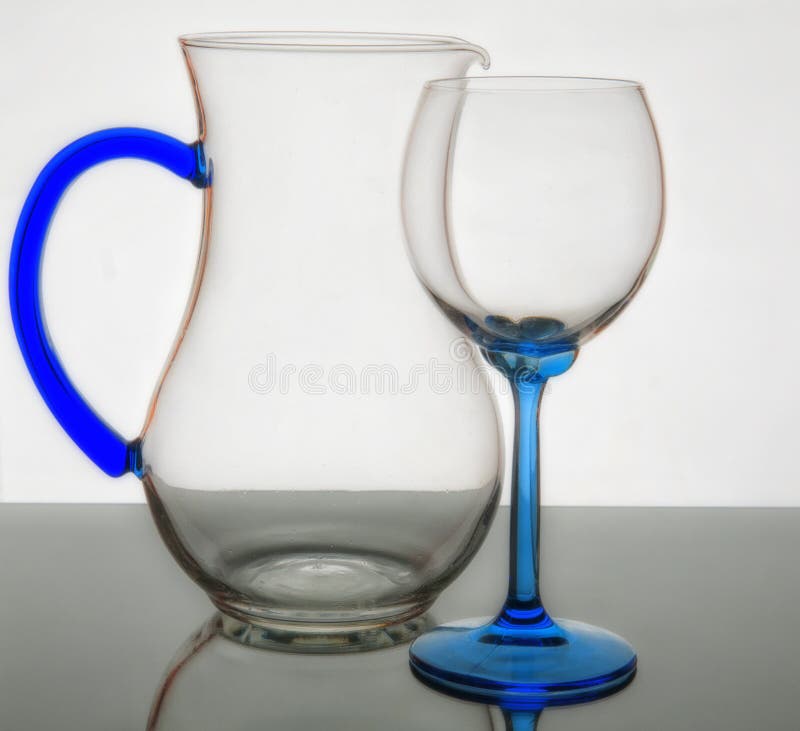 Crystal Glass in Transparency Stock Photo - Image of green, glasses ...