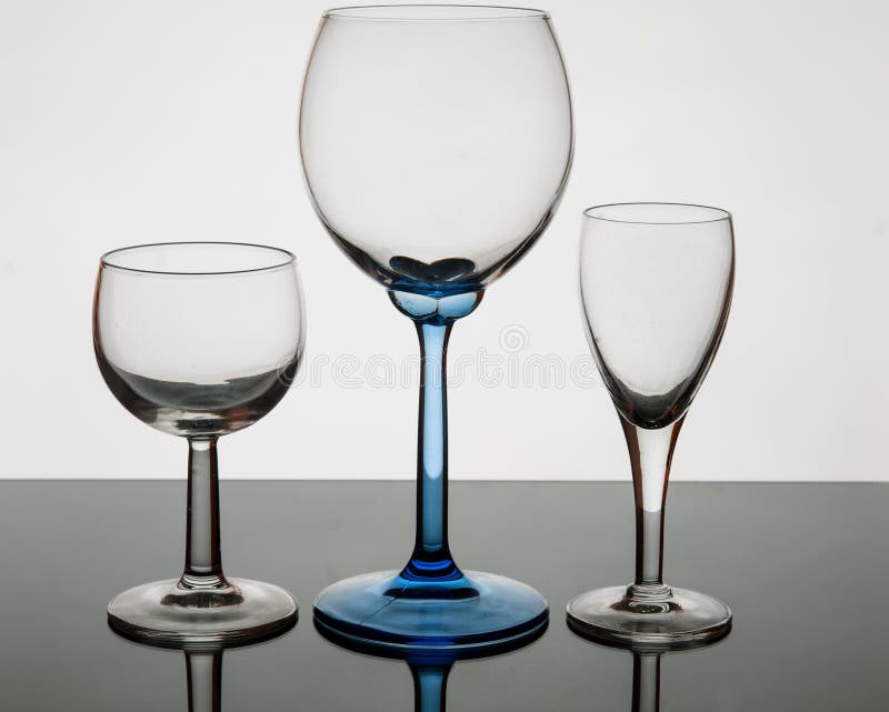 Crystal Glass in Transparency Stock Photo - Image of green, glasses ...