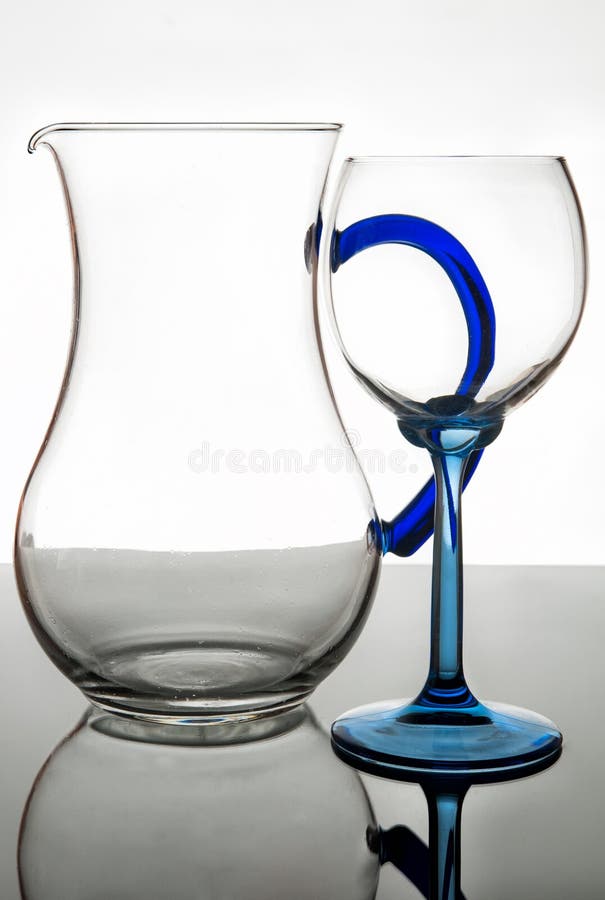 Crystal Glass in Transparency Stock Photo - Image of green, glasses ...