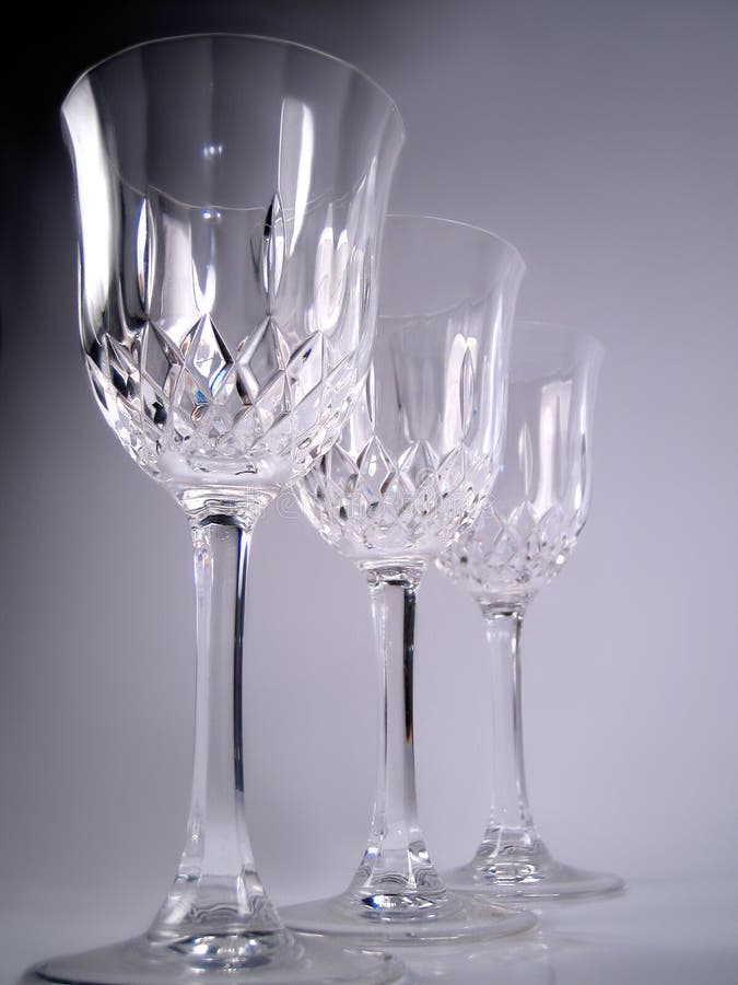 Crystal goblets stock image. Image of shines, fragility - 193139