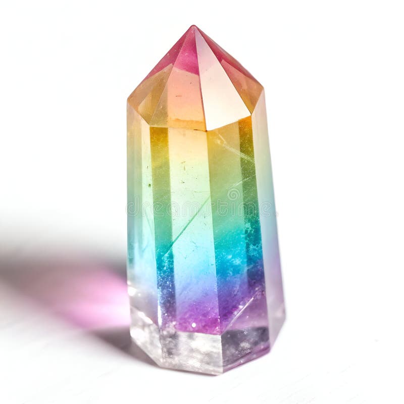 Crystal Gradient Color Isolated on White Background Stock Illustration ...