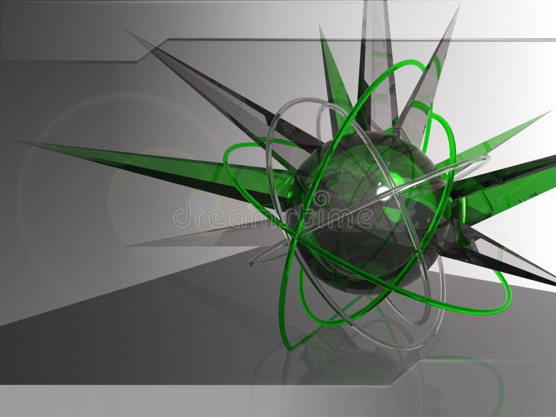 Crystal Green Sphere Picture. Image: 3505069