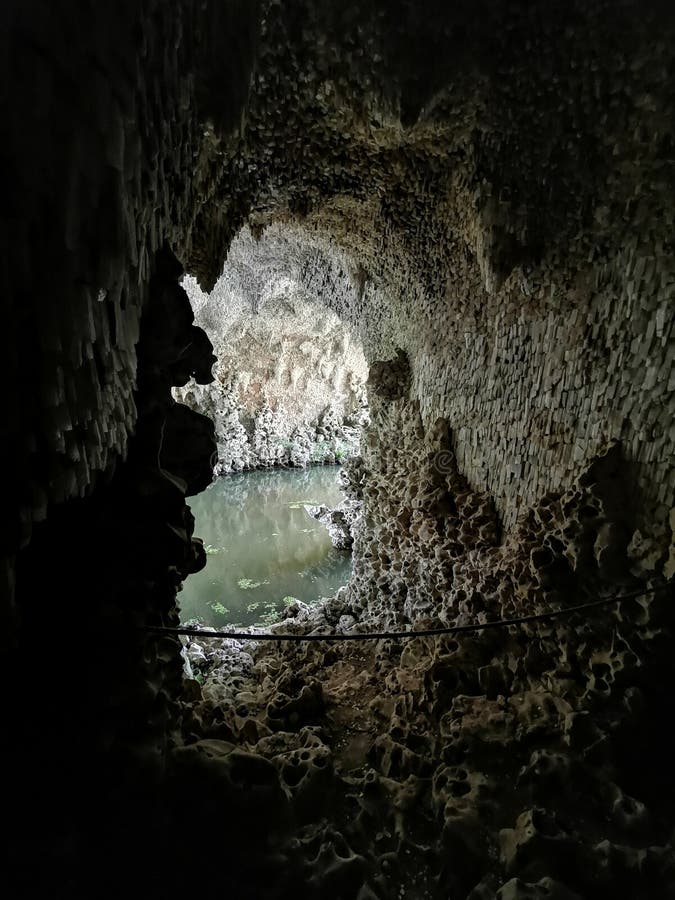 Crystal Grotto London stock photo. Image of ruins, rock - 157581204