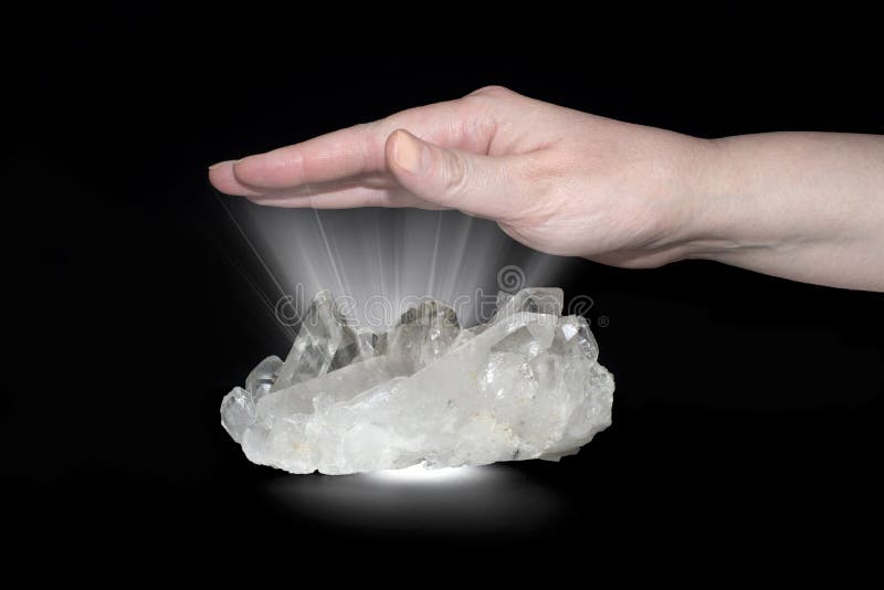 Crystal in hand stock photo. Image of body, fingers, palm - 7493578