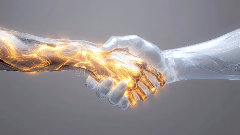 Crystal Handshake stock illustration. Illustration of power - 368792124