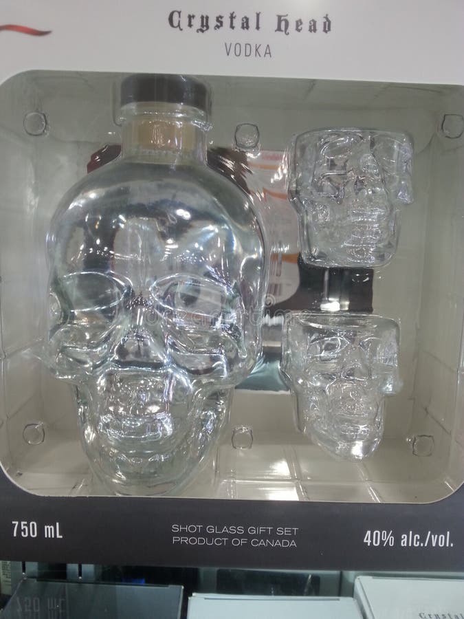 Crystal Head Vodka Gift Set Editorial Stock Image - Image of vodka ...