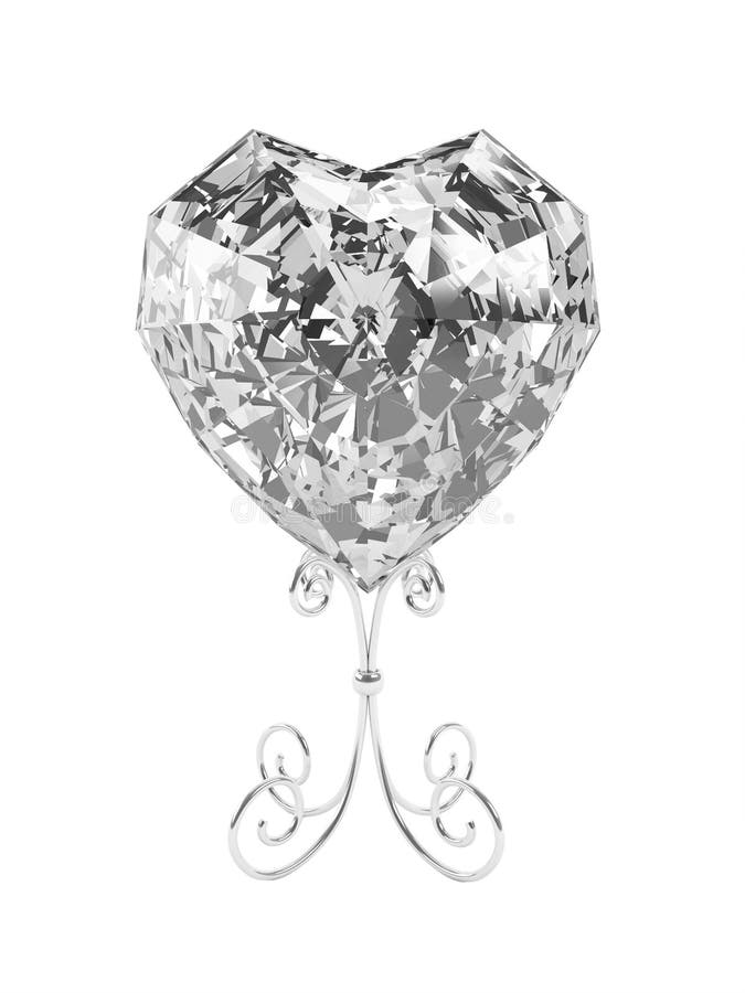 Crystal heart stock illustration. Illustration of crystal - 28676257