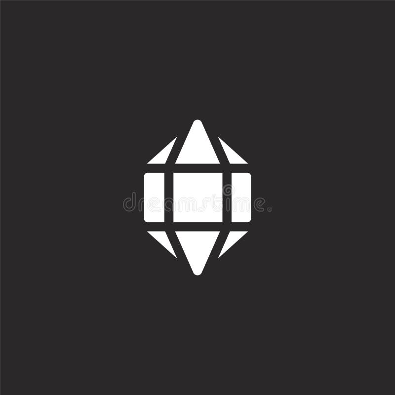 Crystal Icon. Filled Crystal Icon for Website Design and Mobile, App ...
