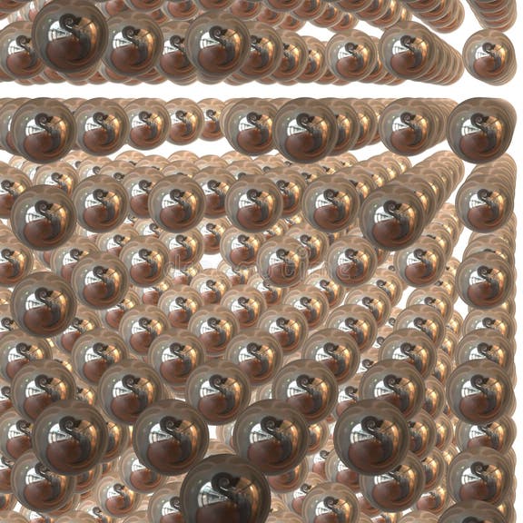 Crystal infinite nano cell stock illustration. Illustration of lattice ...