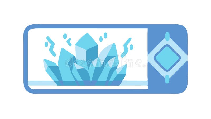 Crystal Interface Display, Advanced Technology, Vector Design ...