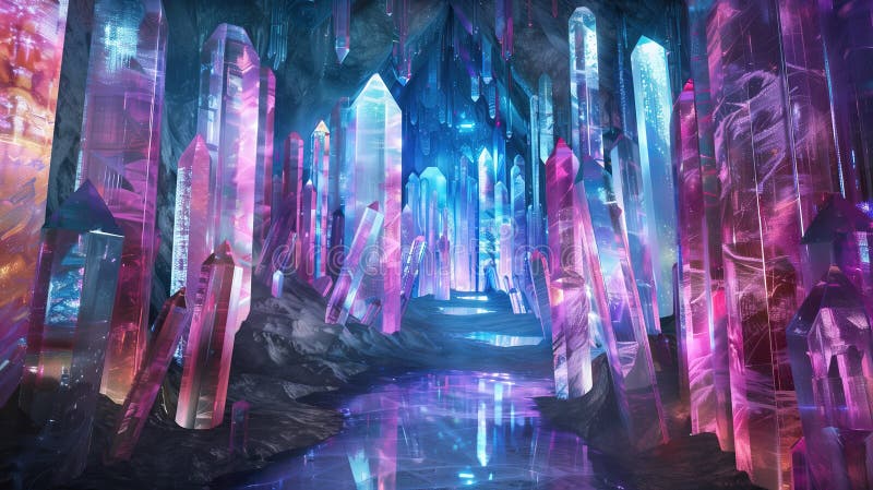 The Crystal Kingdom: a Chamber Made Entirely of Crystal Stock Photo ...