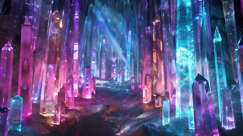 The Crystal Kingdom: a Chamber Made Entirely of Crystal Stock Photo ...