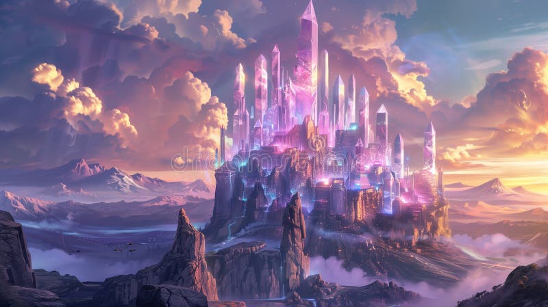 The Crystal Kingdom stock photo. Image of crystal, sign - 327921602