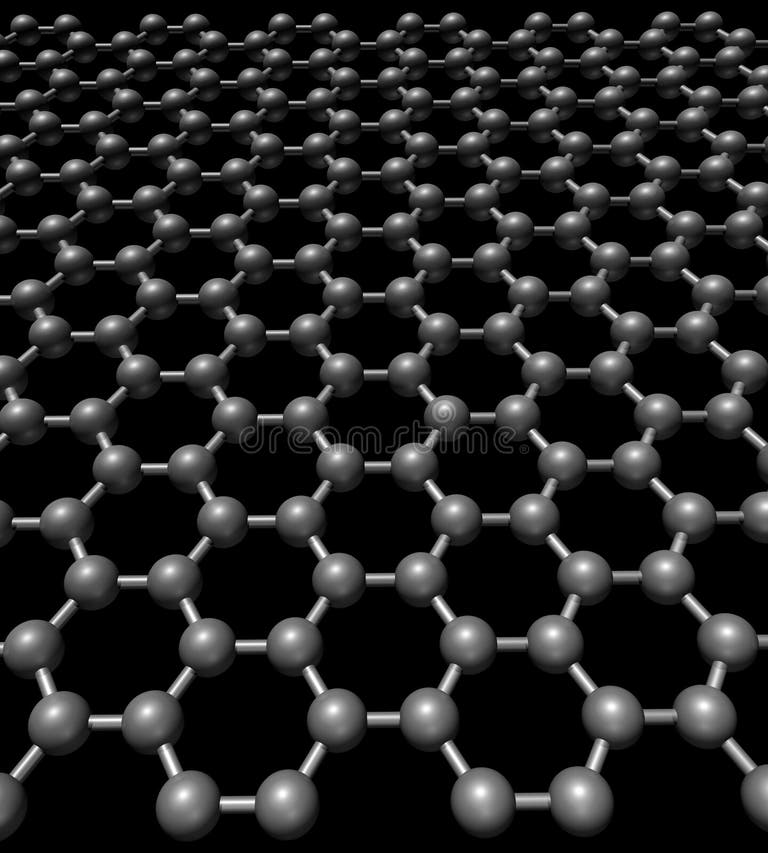 Dimensional Model Crystal Lattice Graphene Stock Illustrations – 24 ...