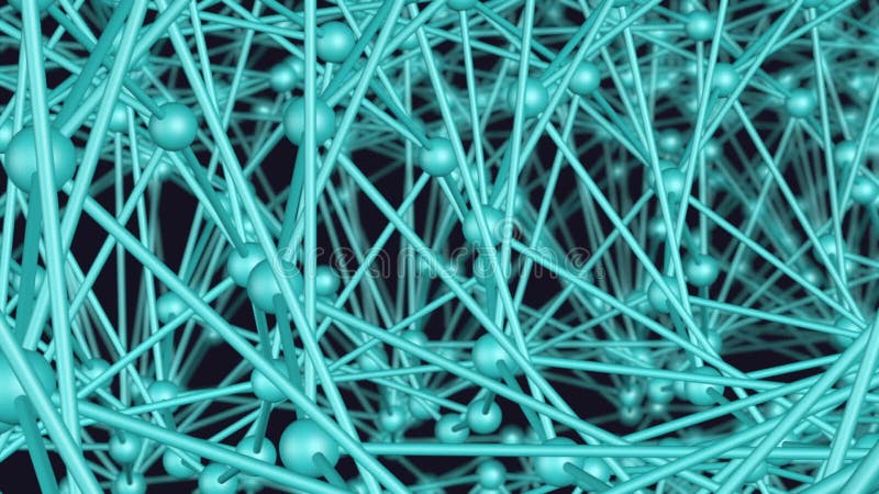 Crystal Lattice of NaCl Rotates on Green Chroma Key. Sodium Chloride ...
