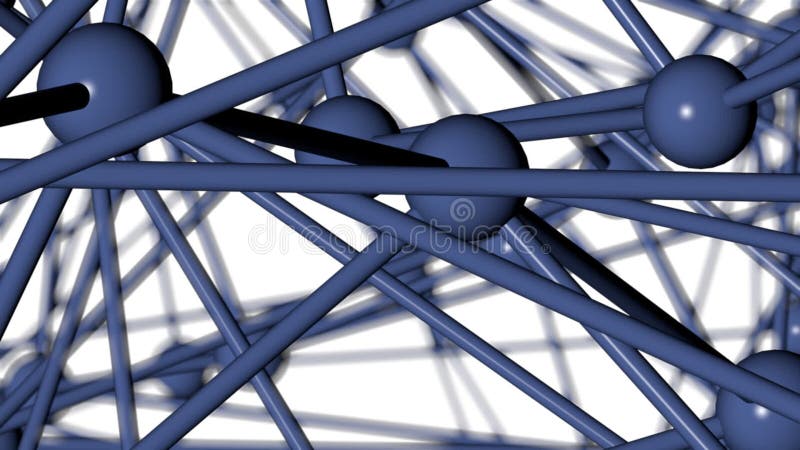 Crystal Lattice of NaCl Rotates on Green Chroma Key. Sodium Chloride ...