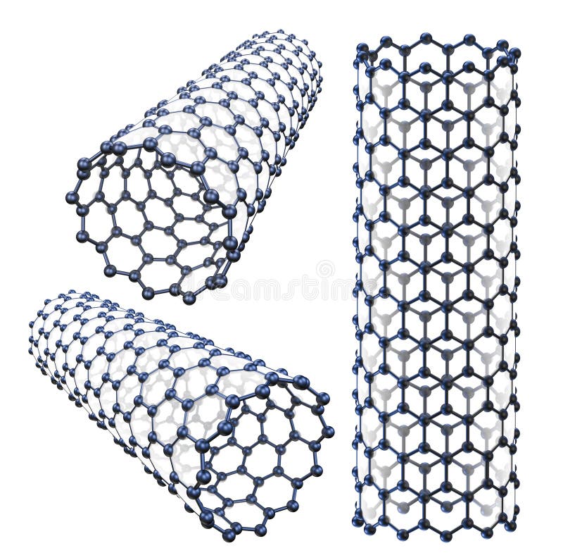 Crystal Lattice with Eight Atoms Stock Illustration - Illustration of ...