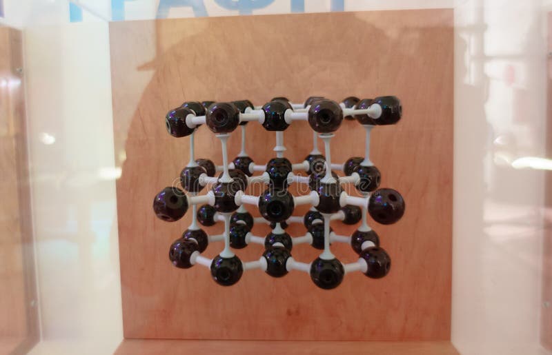 Crystal Lattice of Graphite. Graphite Structure Stock Photo - Image of ...