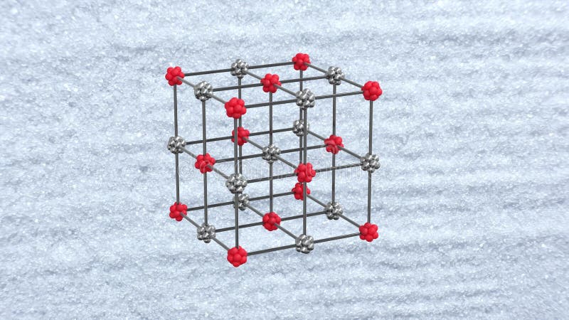 Crystal Lattice Salt 3D Animation. Stock Footage - Video of crystal ...