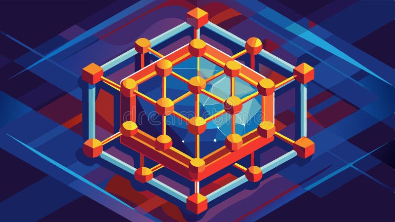 Crystal Lattice of a Solid, Physics and Chemistry. Scheme Abstract ...