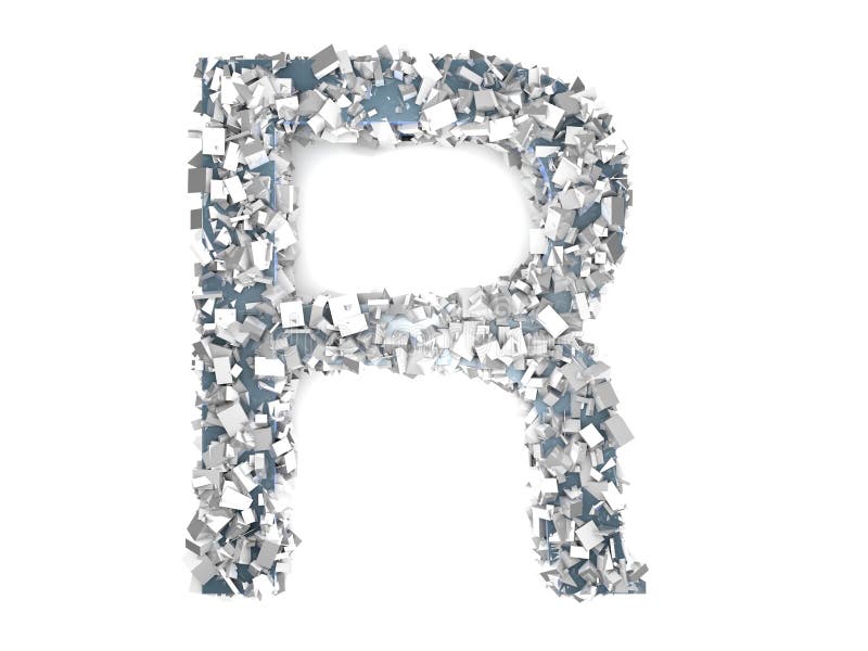 Crystal Letter - R stock illustration. Illustration of shiny - 104912297