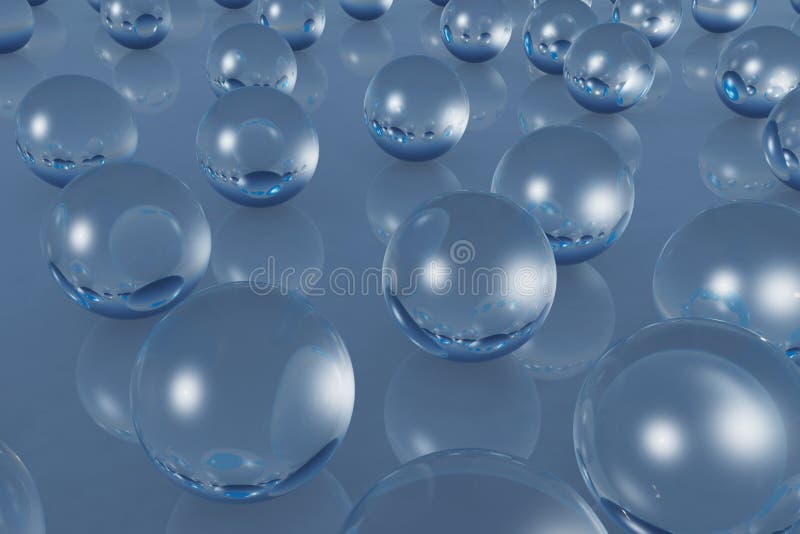 Crystal Material of Ball Reflection Stock Illustration - Illustration ...