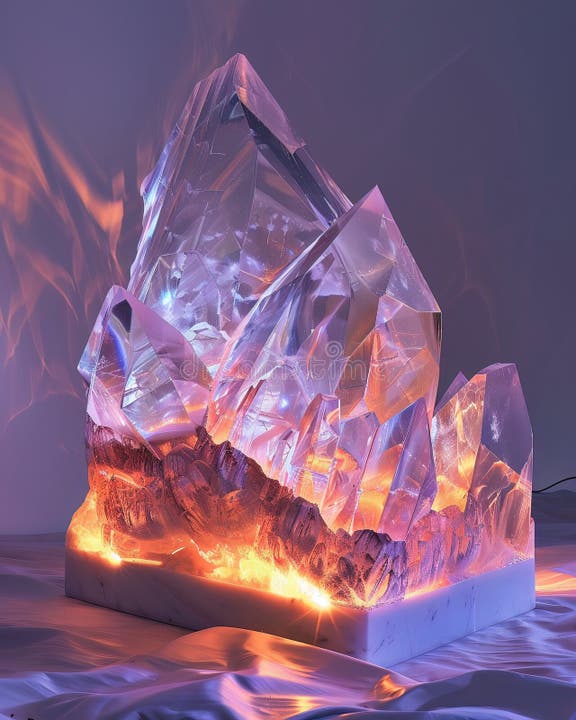 A Crystal Matrix Glowing with Internal Light Symbolizing the ...