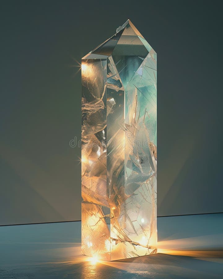A Crystal Matrix Glowing with Internal Light Symbolizing the ...