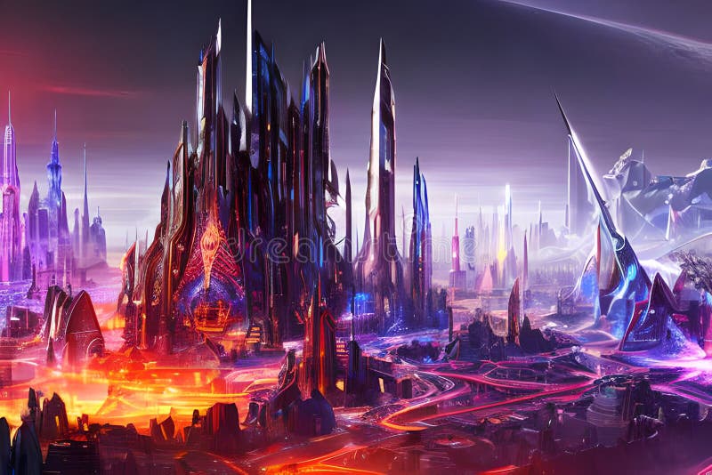 The Crystal Maze: a Top-Down View of the Sapphire and Ruby Alien City ...