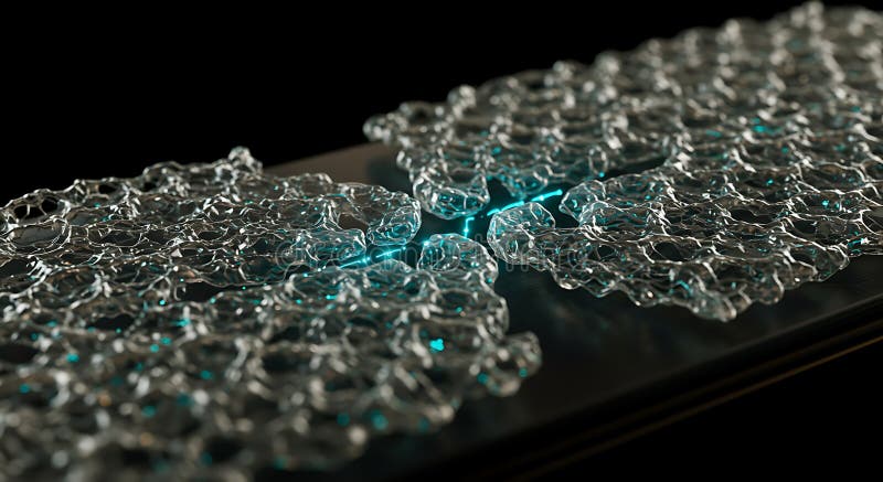 Crystal Mesh Bridging a Digital Energy Gap Stock Illustration ...