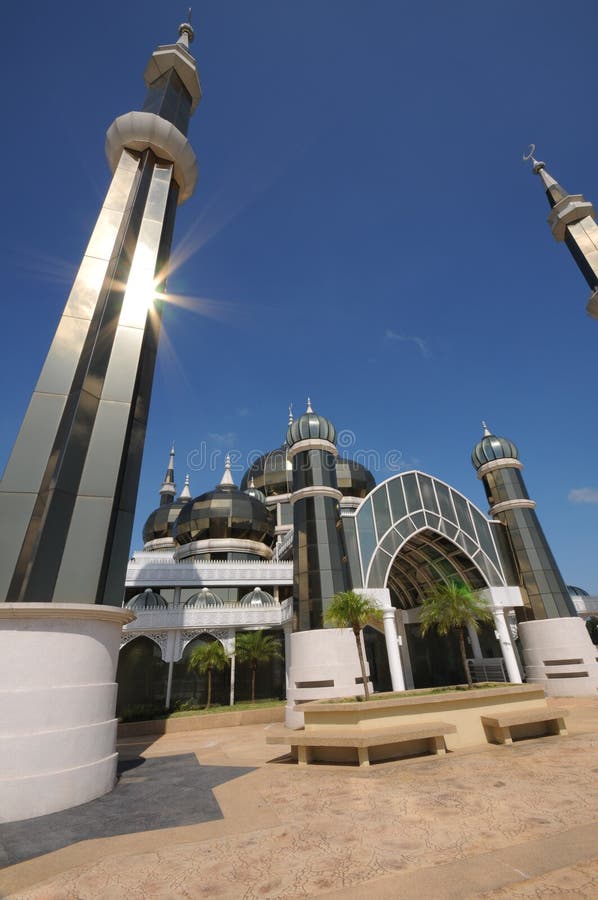 CRYSTAL MOSQUE, Kuala Terengganu Stock Image - Image of twilight, state ...