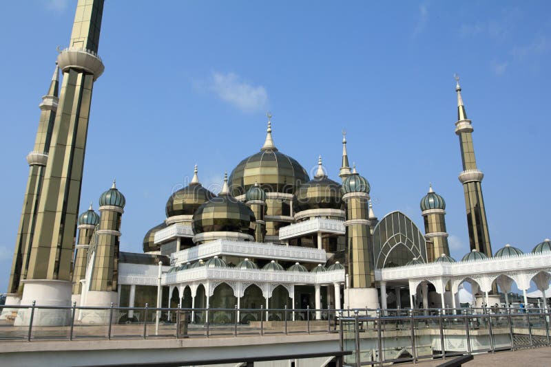 The Crystal Mosque stock photo. Image of crystal, islam - 10521394