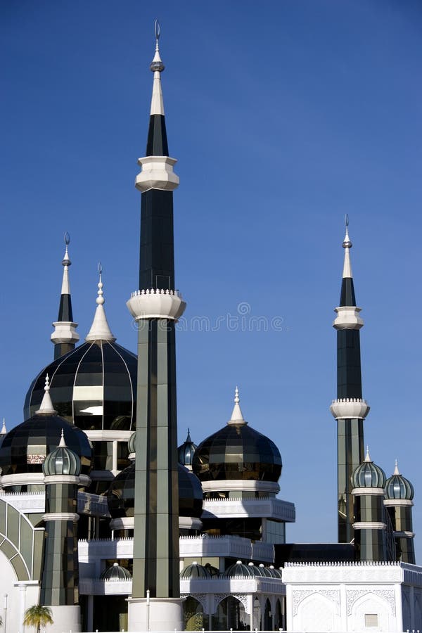 The Crystal Mosque stock photo. Image of crystal, islam - 10521394