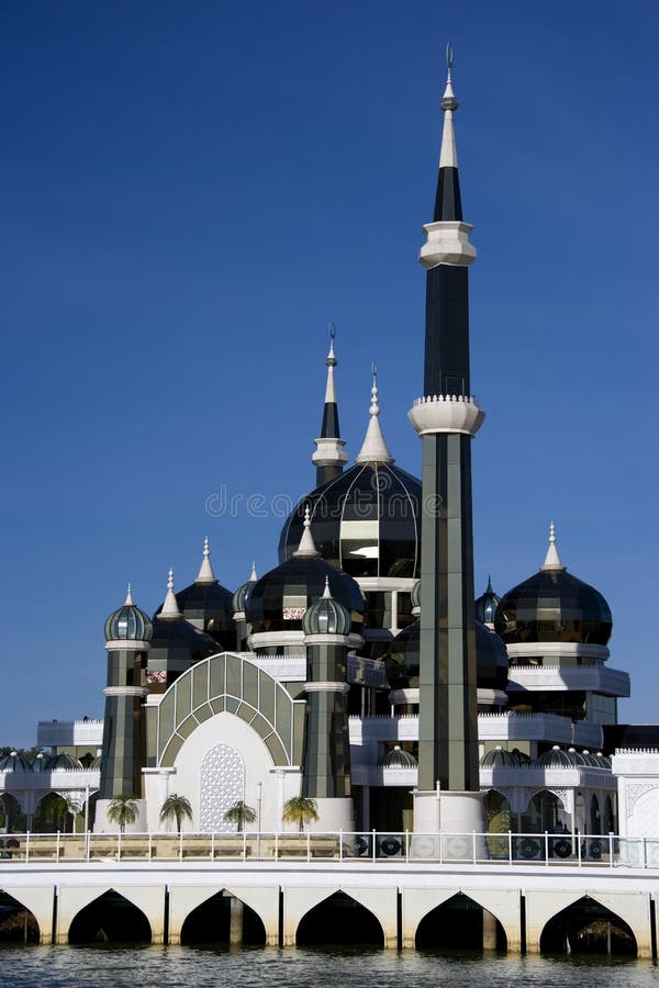 The Crystal Mosque stock photo. Image of crystal, islam - 10521394