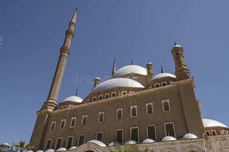 Crystal Mosque in the Ancient Citadel of Cairo Stock Image - Image of ...