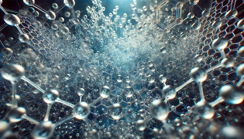 Crystal Nanostructure Universe. AI Generated. Stock Illustration ...