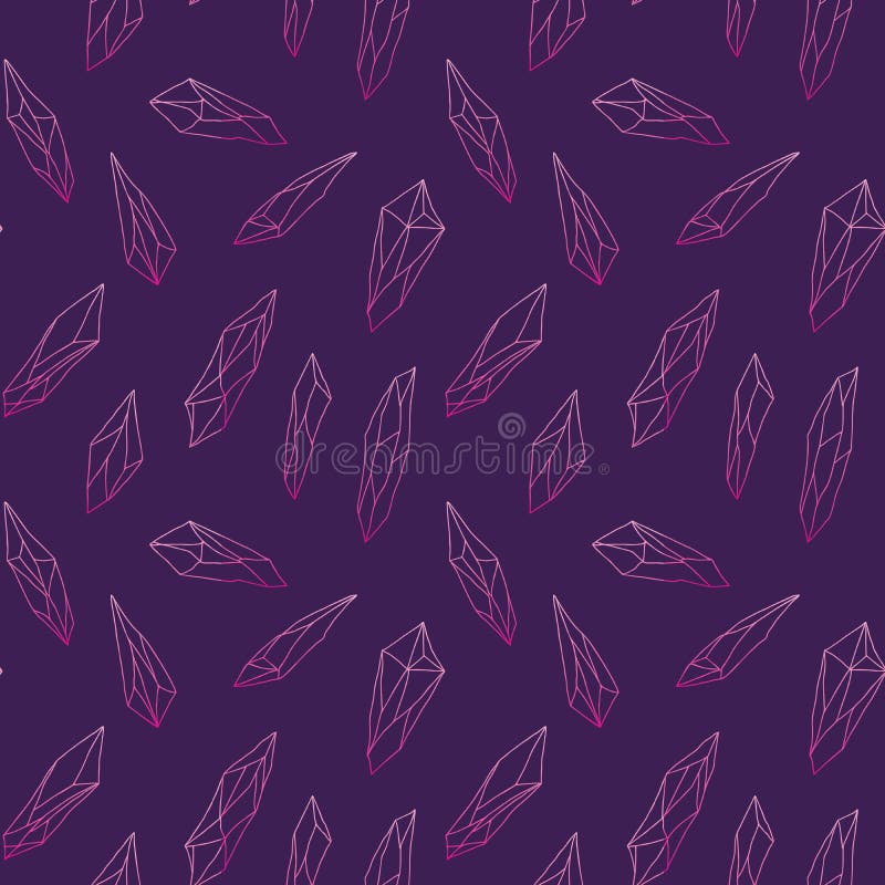 Crystal or Natural Mineral Seamless Pattern. Vector Illustration Stock ... Crystal or Natural Mineral Seamless Pattern. Vector Illustration Stock ...