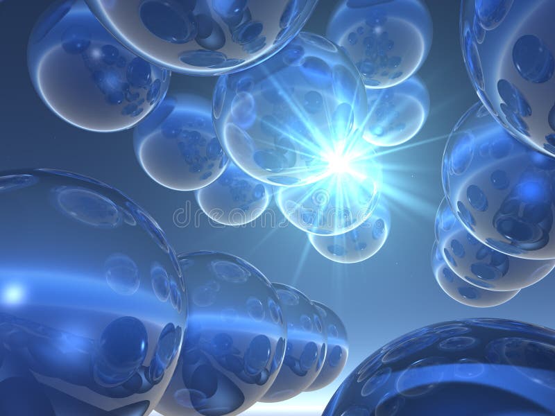 Crystal Orb Formation in Space Stock Illustration - Illustration of ...