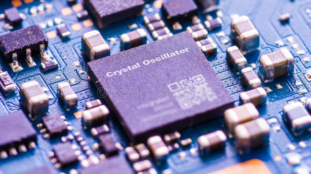 Crystal Oscillator IC Generating Precise Clock Signals Using a Quartz ...
