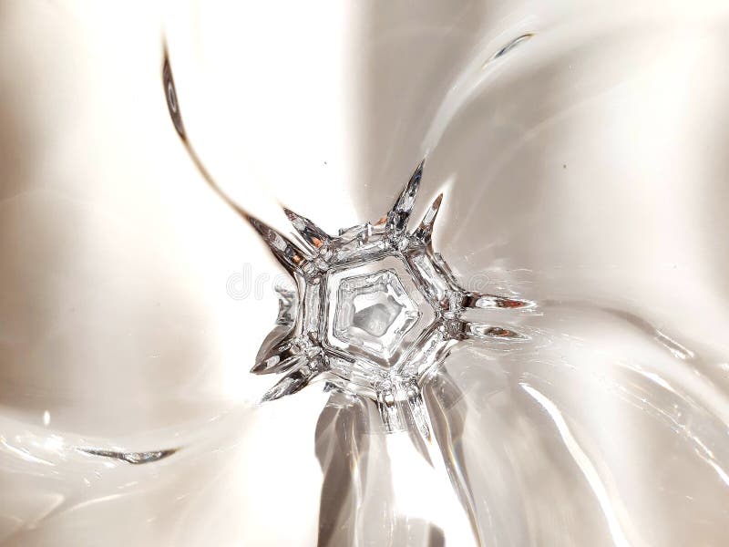 Crystal pentagon on white stock photo. Image of glassdish - 202388764